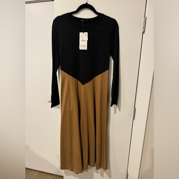 Zara | Dresses | Zara Color Block Dress | Poshmark